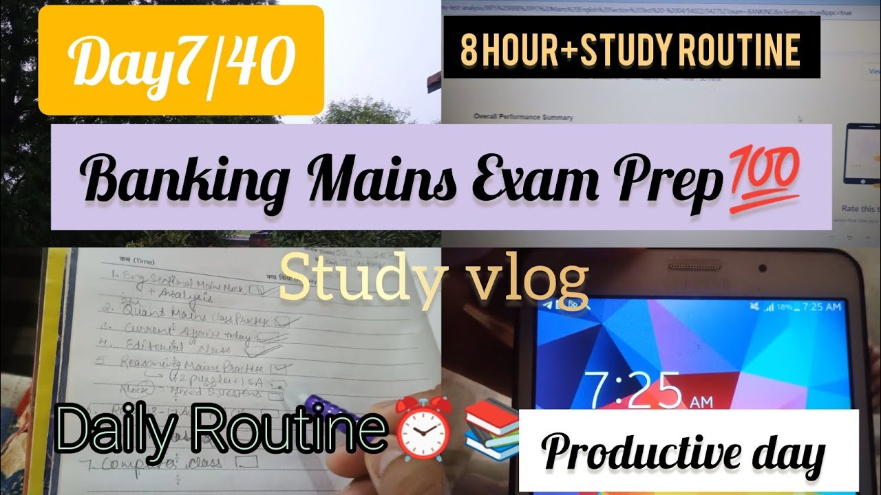 Day 7 of My Mains Exam Preparation🎯| My 40-day Challenge💯 | RRB PO ...