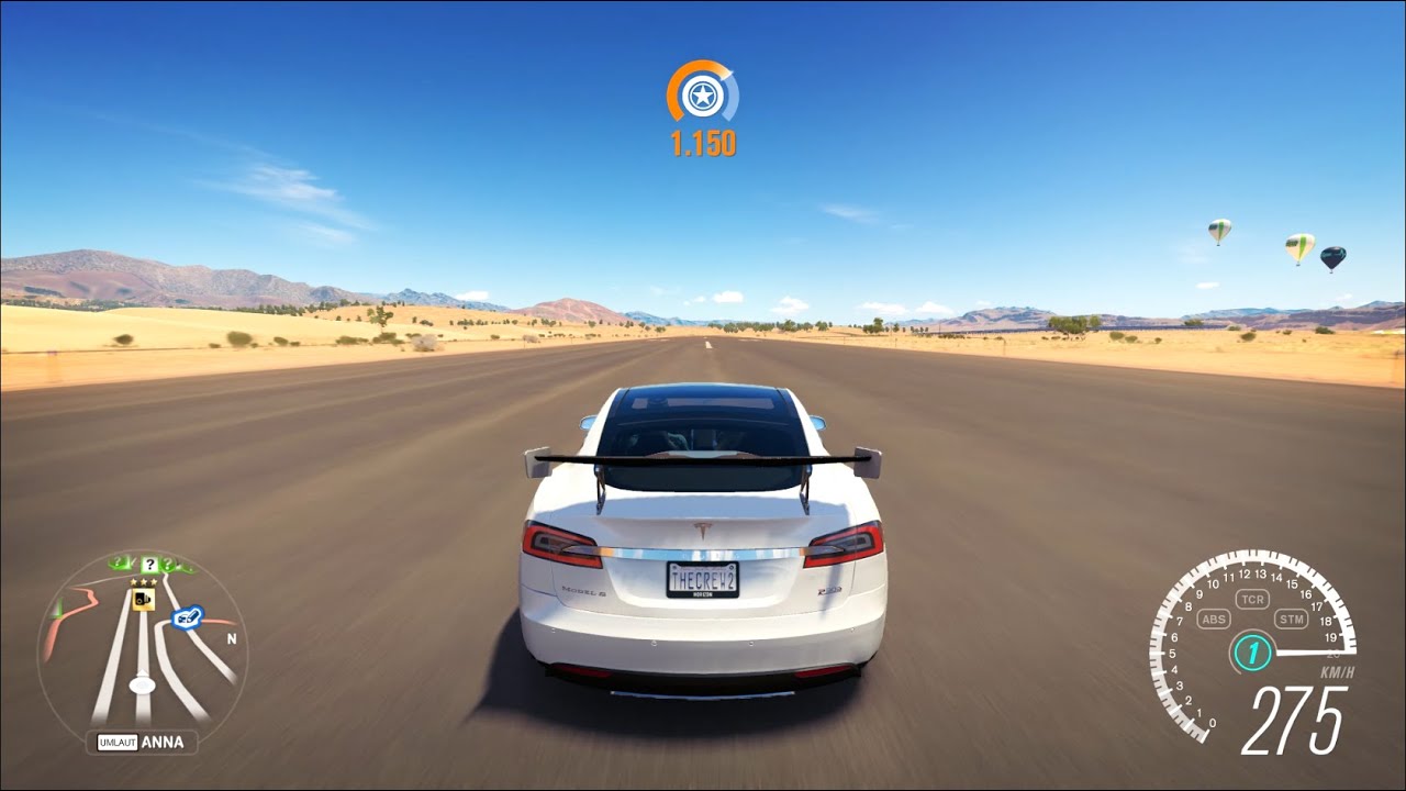 Forza Horizon 3 - Tesla Goes 275 KM/H - YouTube