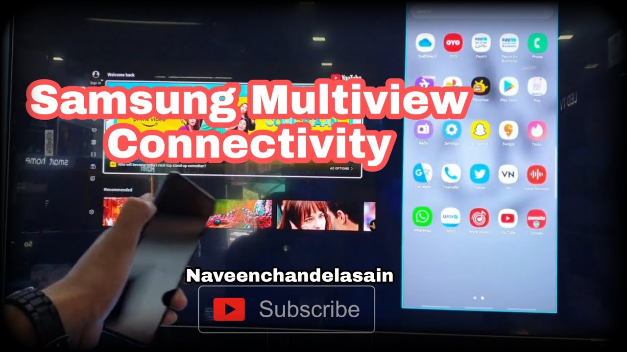 Multiview Feature In Samsung Qled Smart TV 2022 @naveenchandelasain ...