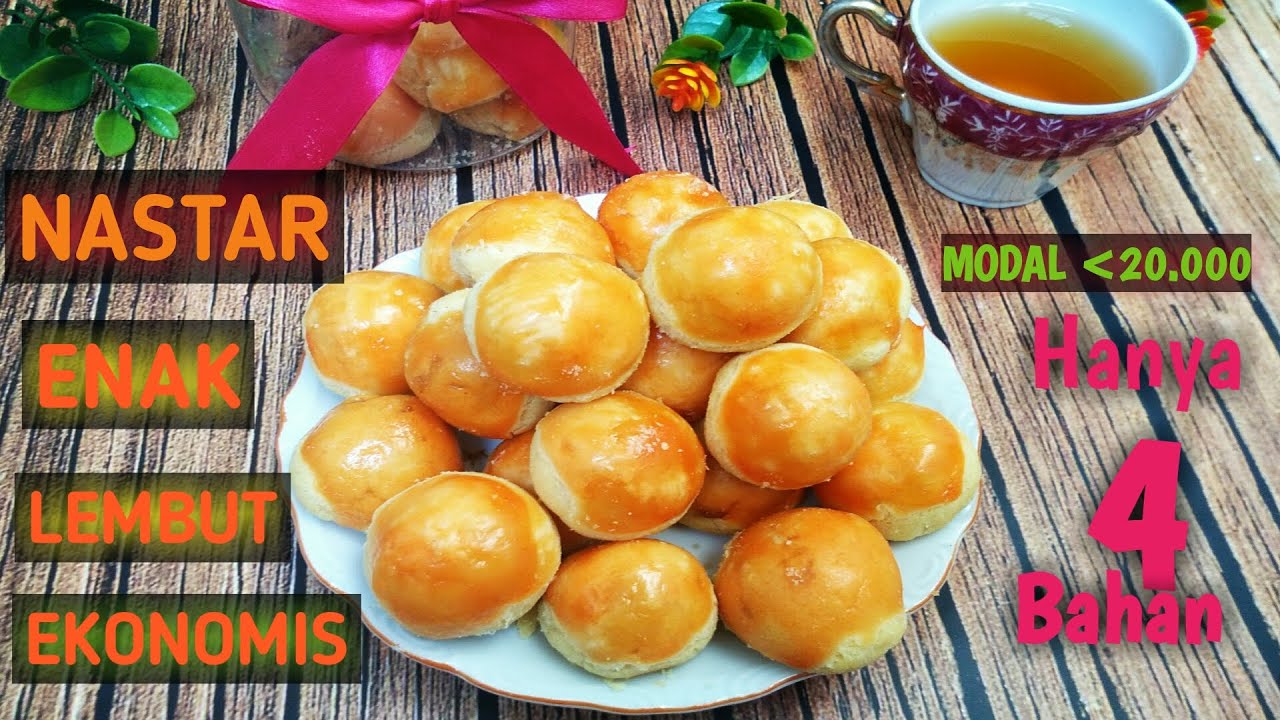 NASTAR RESEP MUDAH! HANYA 4 BAHAN..NASTAR ENAK, LEMBUT, DAN RENYAH ...