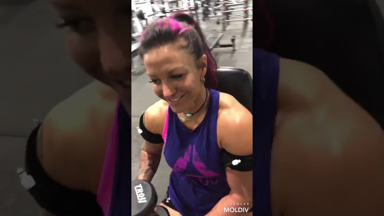 Strength training with Marie-Claude Légaré training with Claude Groulx ...