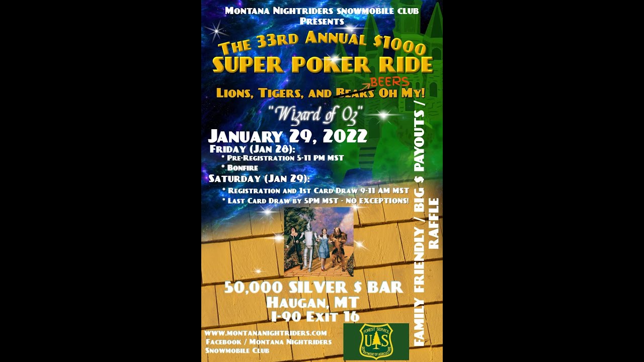 Snowmobile Poker Run - YouTube