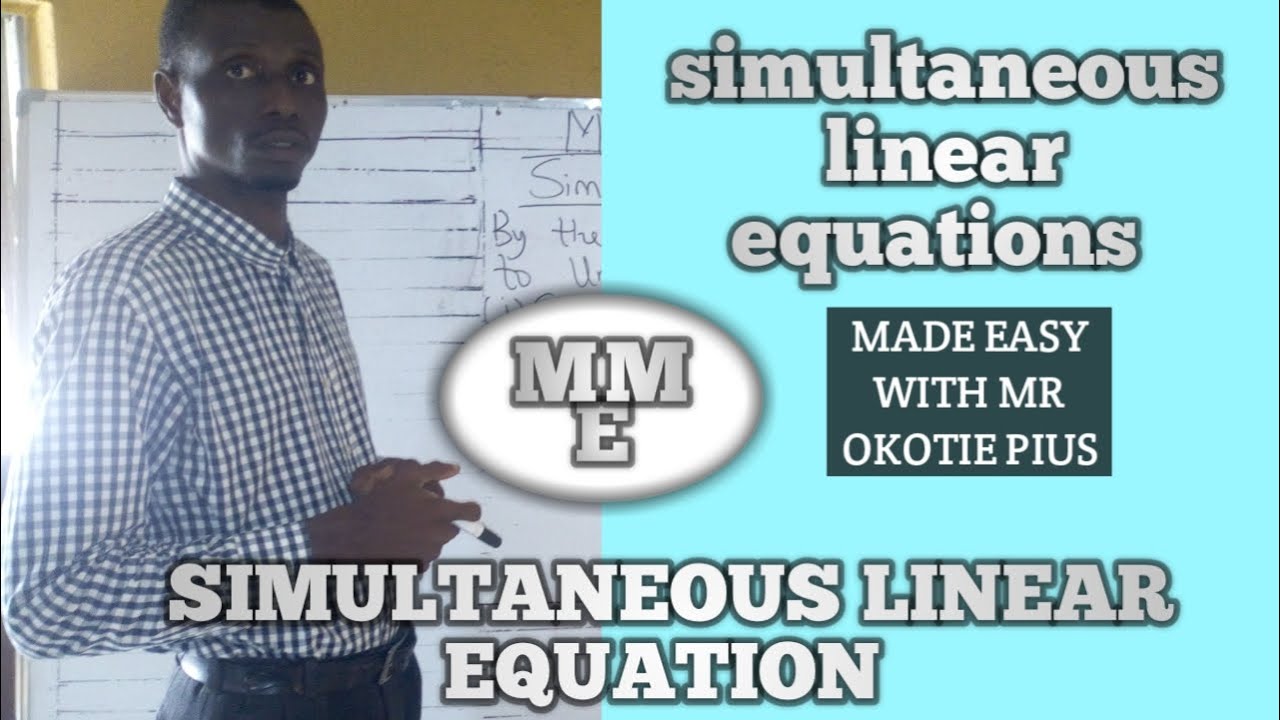#SIMULTANEOUS LINEAR EQUATION MADE EASY - YouTube