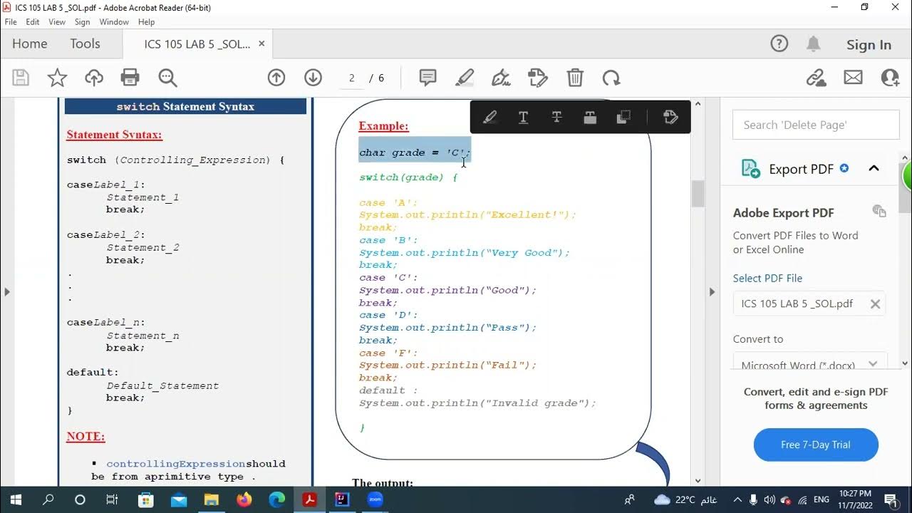 java lab5 control flow - YouTube