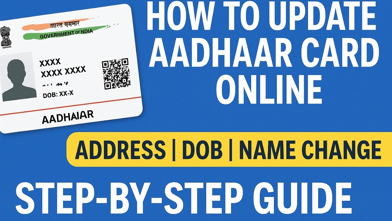 How to Update Aadhaar Card Online | Address | DOB | Name Change – Step ...