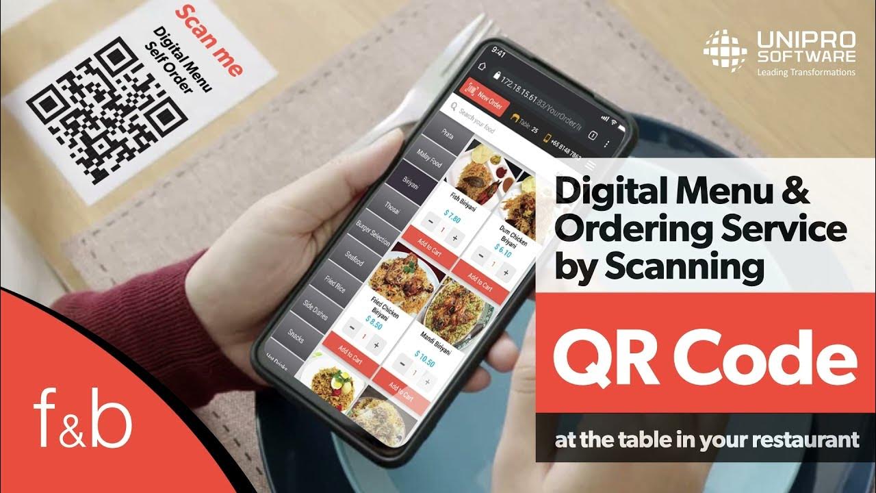 QR Code Self Ordering at Table - YouTube