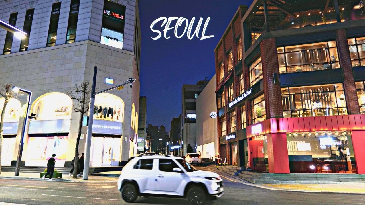 [Seoul at Night] 가로수길, [호텔델루나] 촬영지 Garosu-gil, K-Drama [Hotel Deluna ...