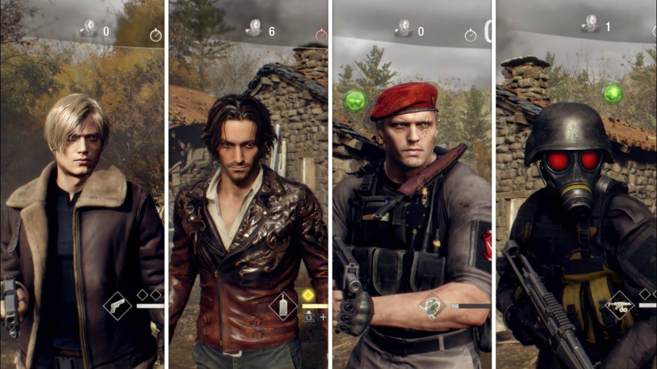 Resident Evil 4 Remake - Leon vs. Luis vs. Krauser vs. Hunk Comparison ...