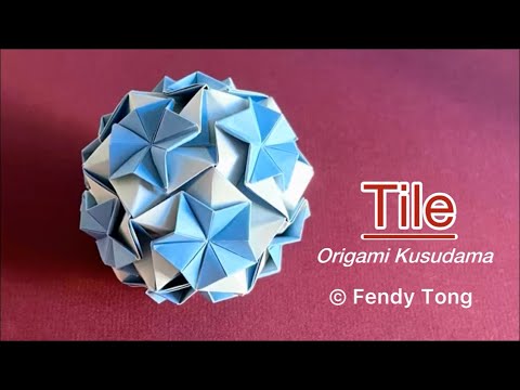 Origami Tile Kusudama - YouTube