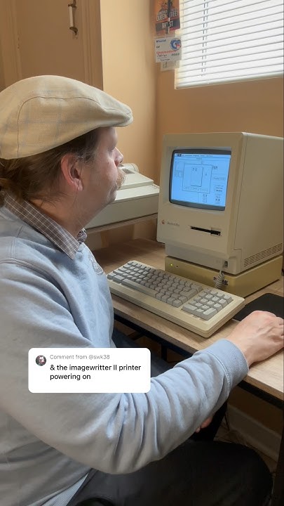 Retro Computer ASMR: Apple ImageWriter II dot matrix printer #retrocomputing #80s #90s # ...