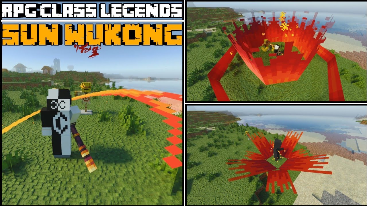 RPG Class Legends Sun Wukong Addon For Minecraft PE/Bedrock 1.21 - YouTube