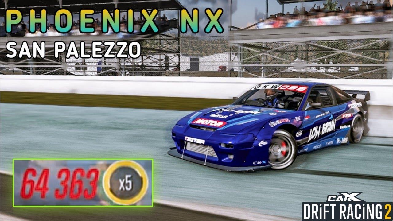 PHOENIX NX (NISSAN 180SX) SAN PALEZZO 3.0L I6T GAMEPLAY - CarX Drift Racing 2 - YouTube