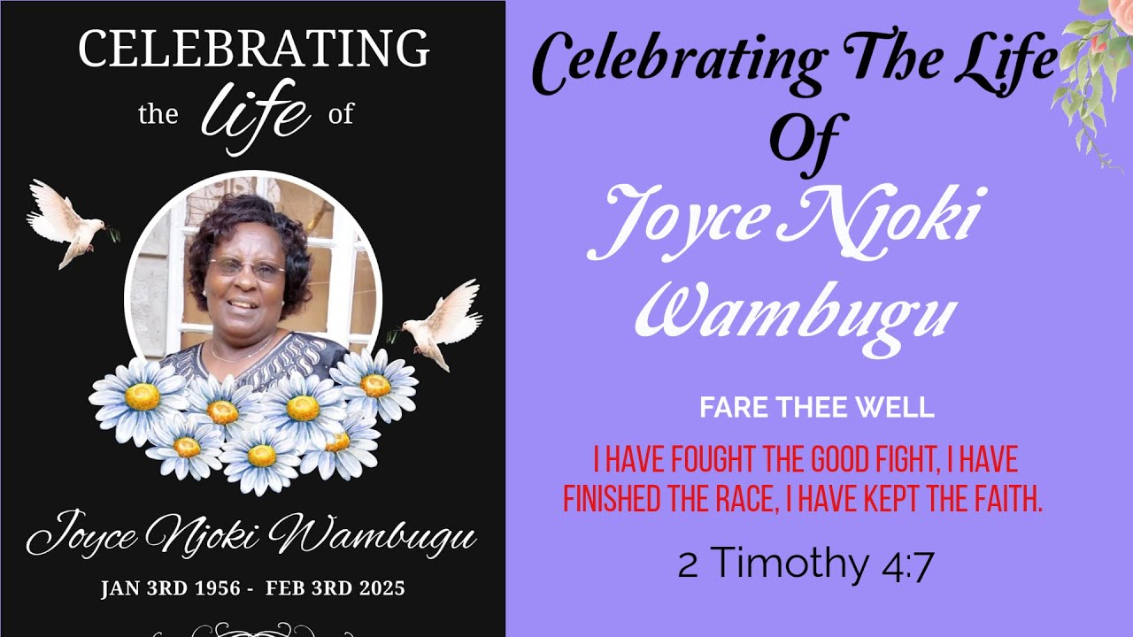 Celebrating the Life of JOYCE NJOKI WAMBUGU || BURIAL SERVICE - YouTube
