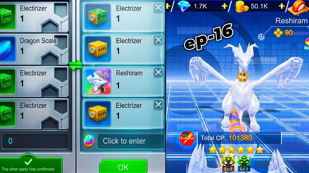 How To Gift pokemon In Your Friends | Reshiram Power😱 | Episode 16 ...