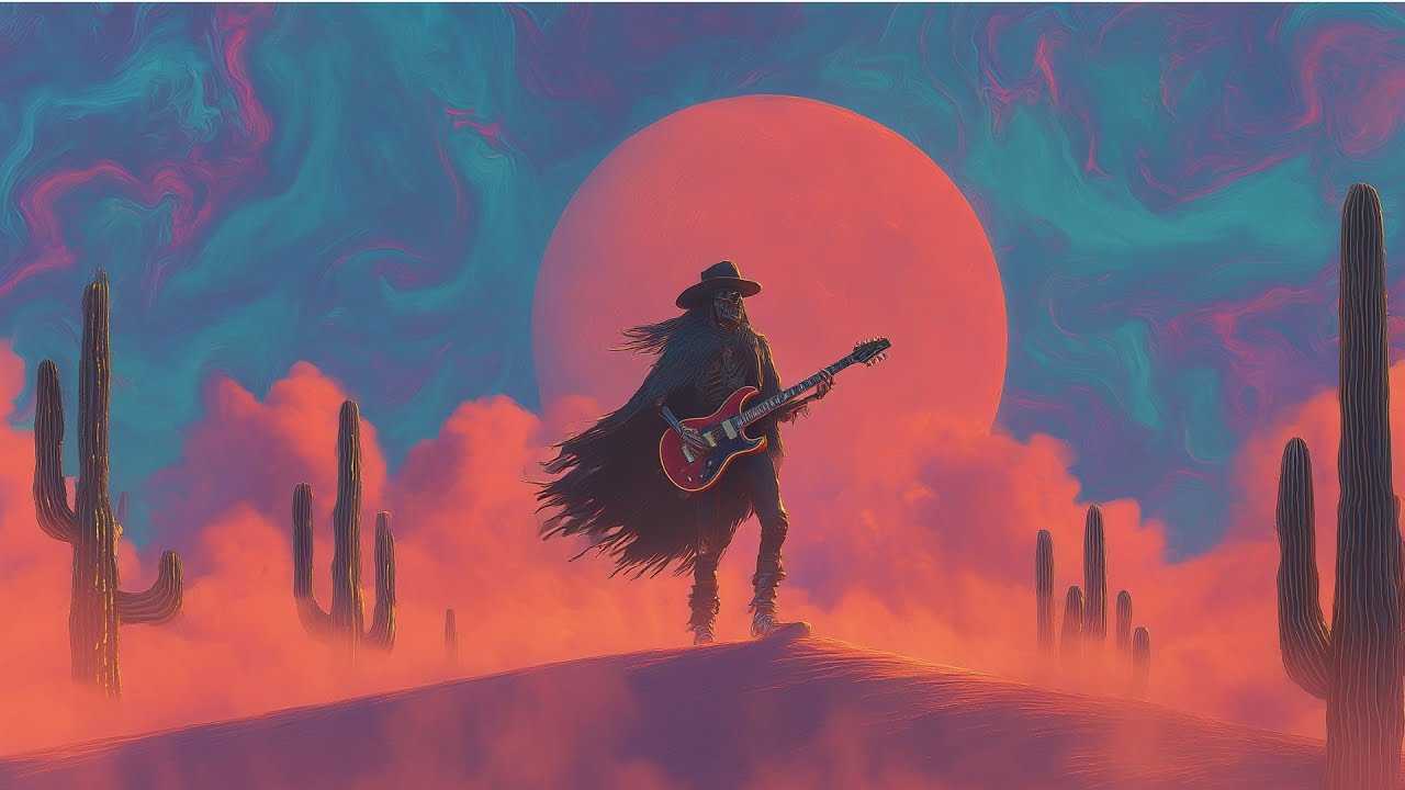 Red Moon Desert Rider – Psychedelic Stoner Rock Mix for Cosmic Night ...