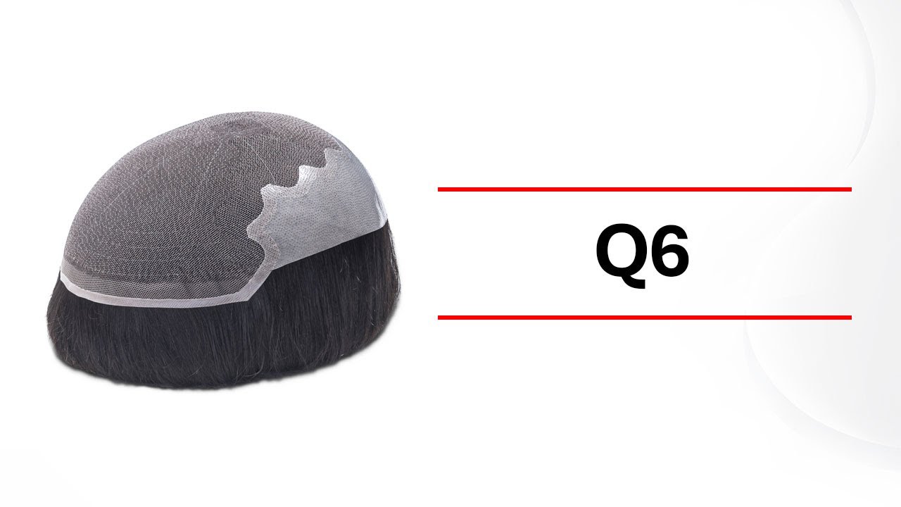 Q6: French Lace Hair System with Soft PU at Sides and Back for Comfort ...