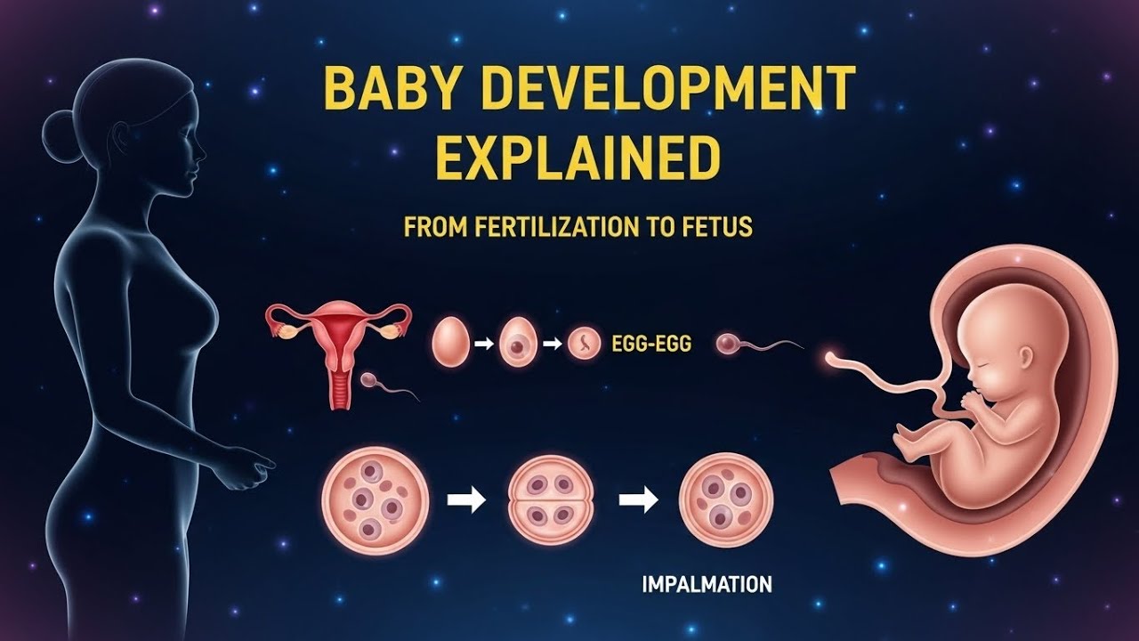 How a Baby Is Formed: From Cell to Human in 2 Minutes! #3d #pregnancy ...