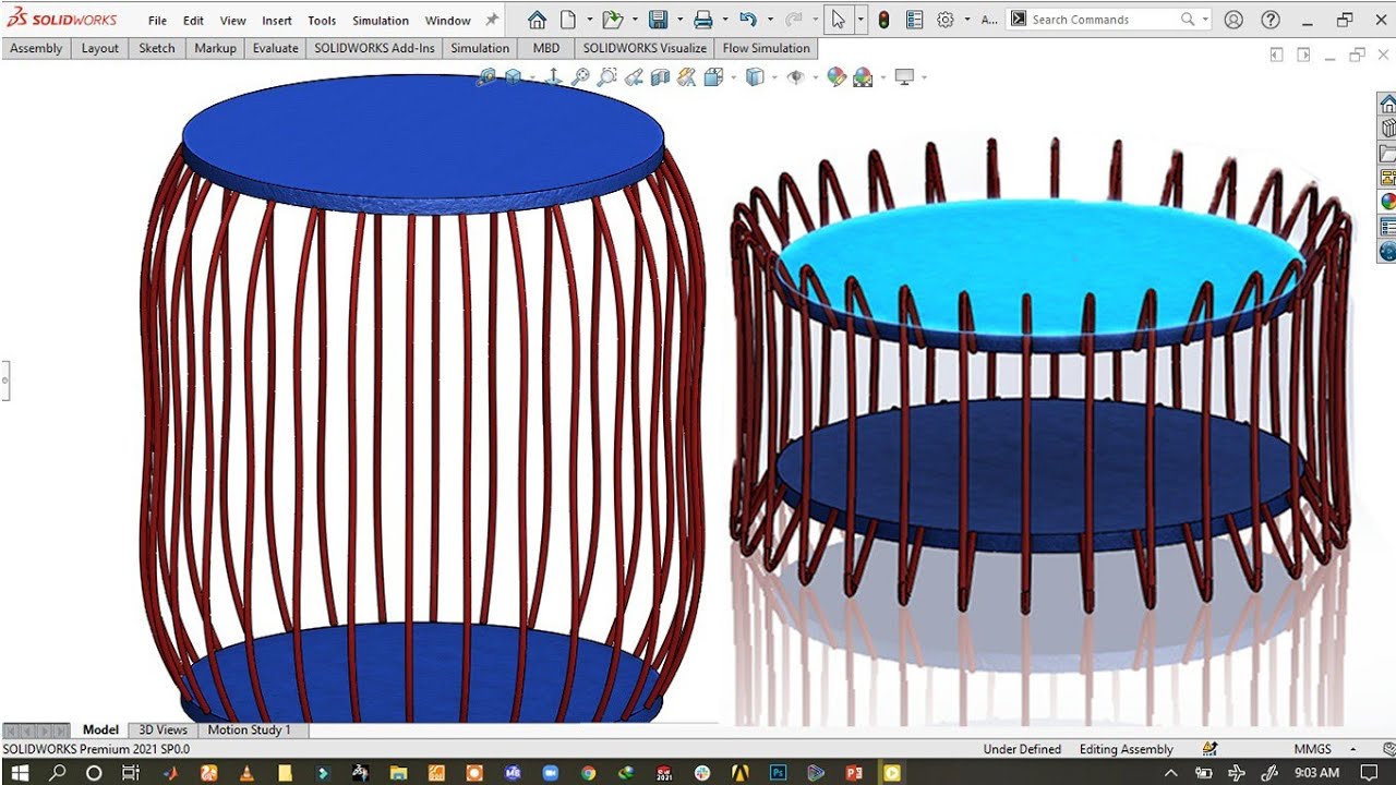 deforming object using Solidworks 2021|Advanced motion study - YouTube