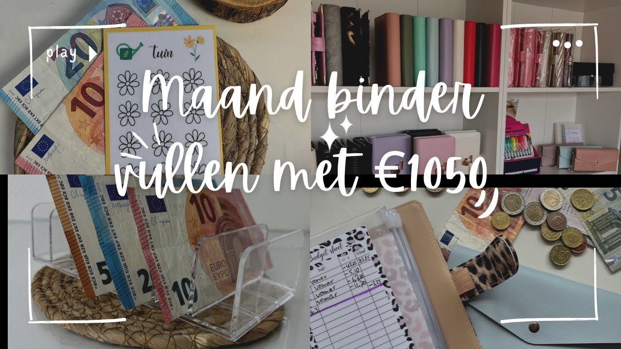 Vullen van de maand binder met €1050 euro | cashstuffing begin van de ...