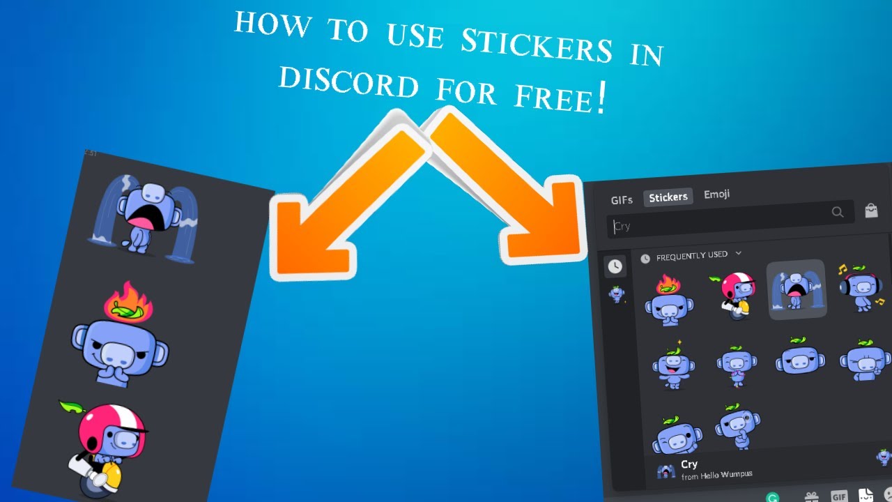 How to use stickers in Discord! *WORKING 2021* - YouTube