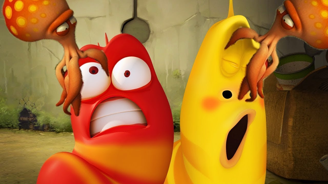 LARVA | Octopus Attack 🐛| Tecknade barn för barn | Larvtecknad ...