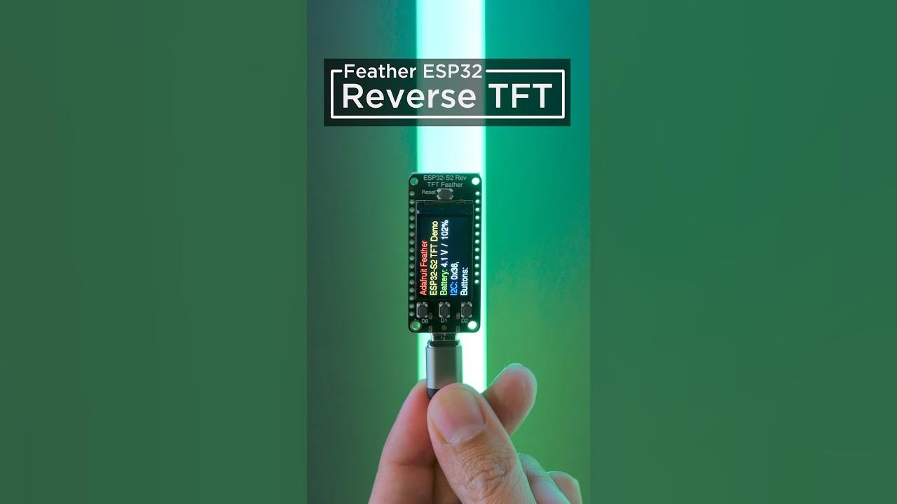 Feather ESP32-S2 Reverse TFT stand learn.adafruit.com/stand-for-feather-esp32-with-reverse-tft ...