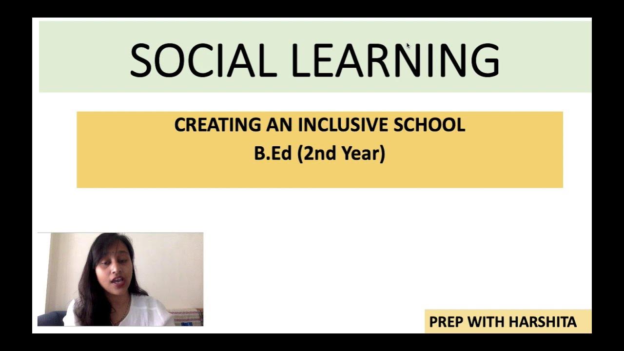 social learning | Inclusive education | Creating an inclusive school ...