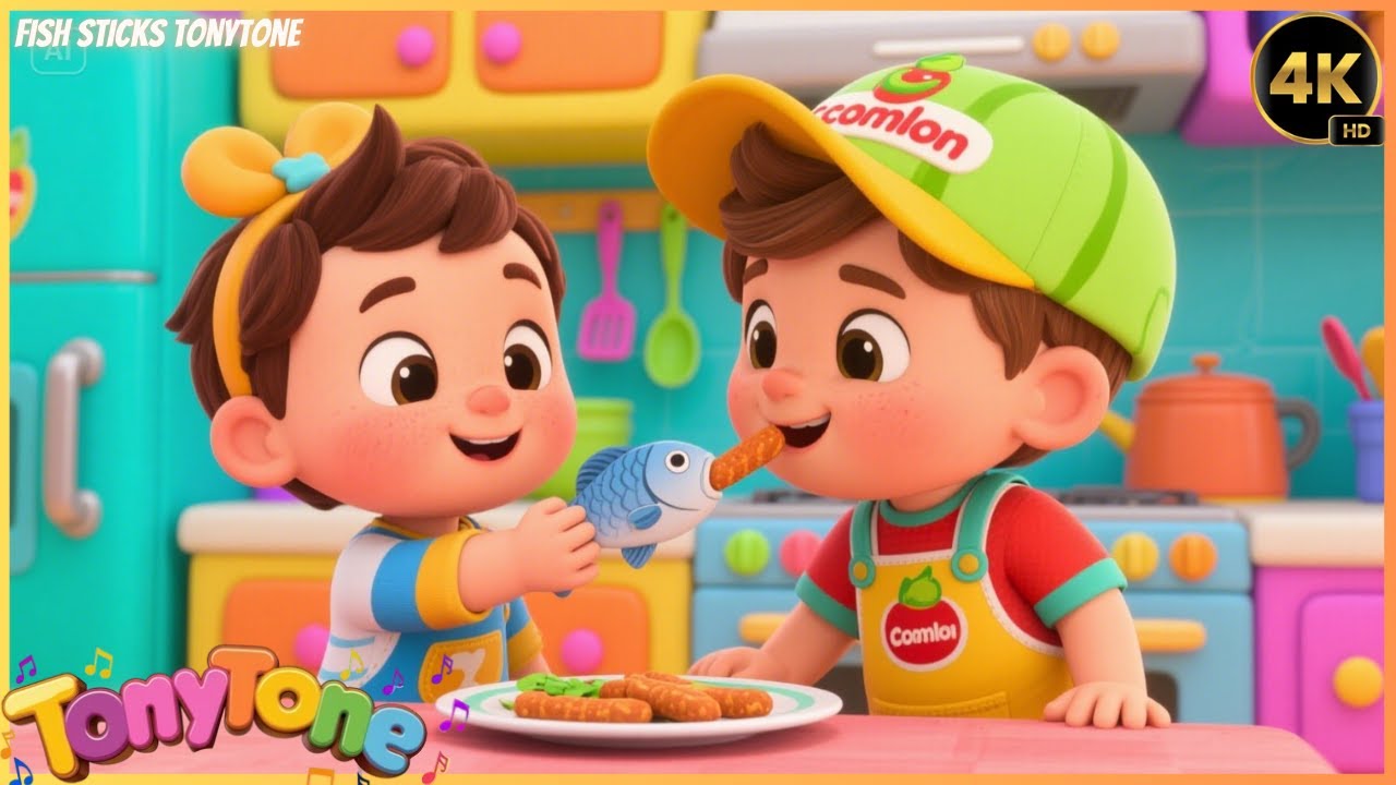 Fish Sticks Party Song 🎉🐟 | Fun Food Song for Kids 🍽️ | Crunch Munch ...