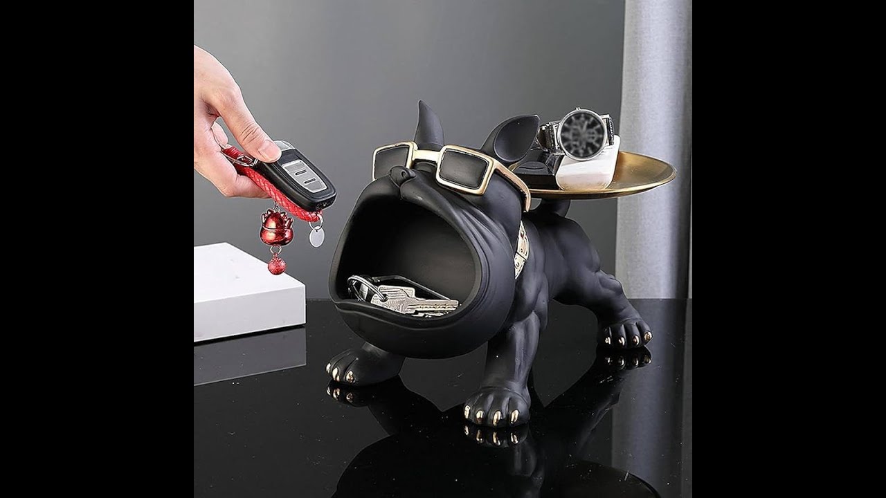 Bulldog Butler Storage Sculpture - YouTube