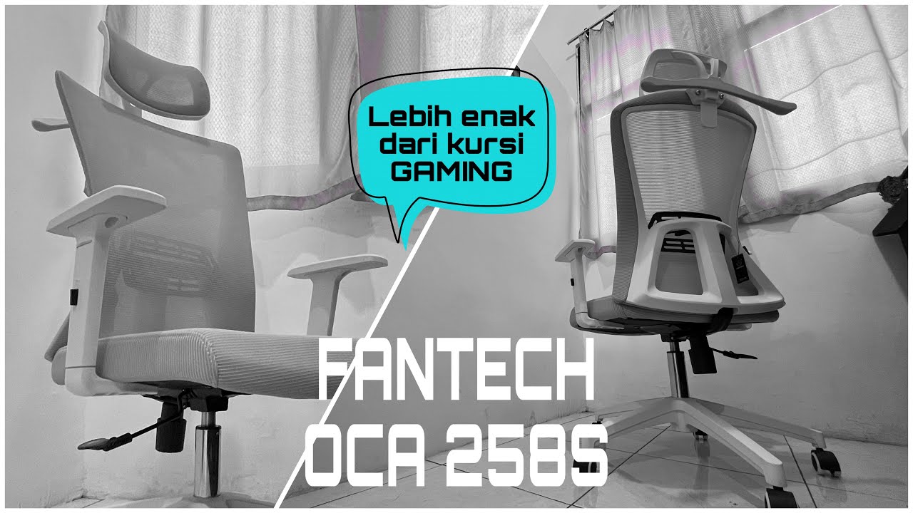 6 #ASMR - Kursi minimalis Fantech OCA 258s (Unboxing, Instal ...