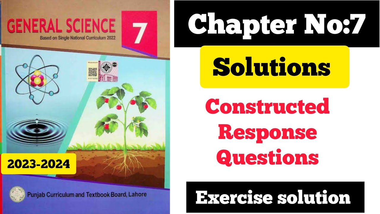 Class 7th PTB Science | Solutions chapter no 7 Constructed response ...