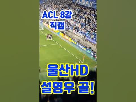 [ACL 8강 2차전 직캠] 울산현대 설영우 선취골 - YouTube