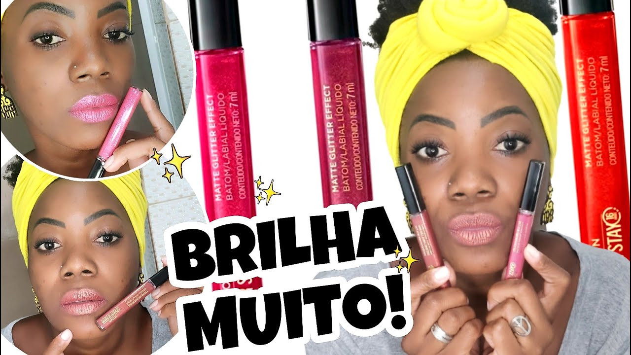 TESTANDO NOVAS CORES DO BATOM POWER STAY MATTE GLITTER EFEFCT AVON ...