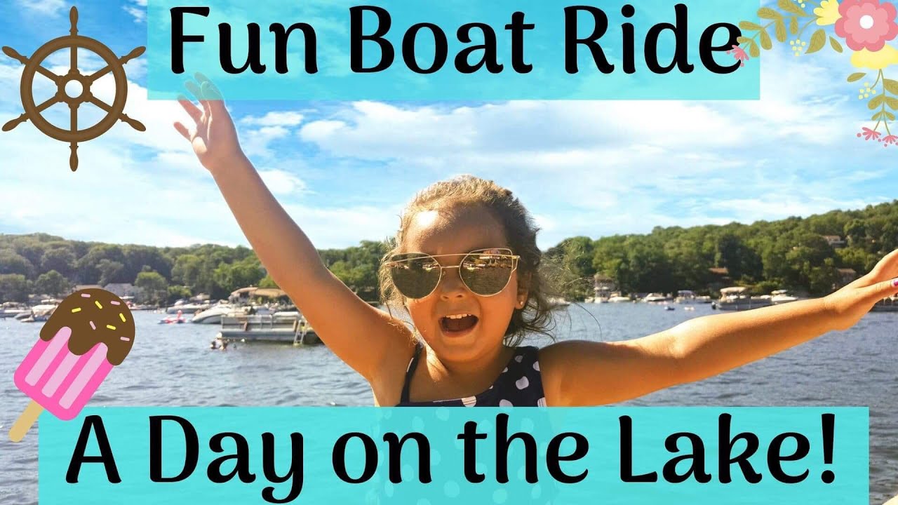 I drove the boat! A family fun day at the lake! - YouTube