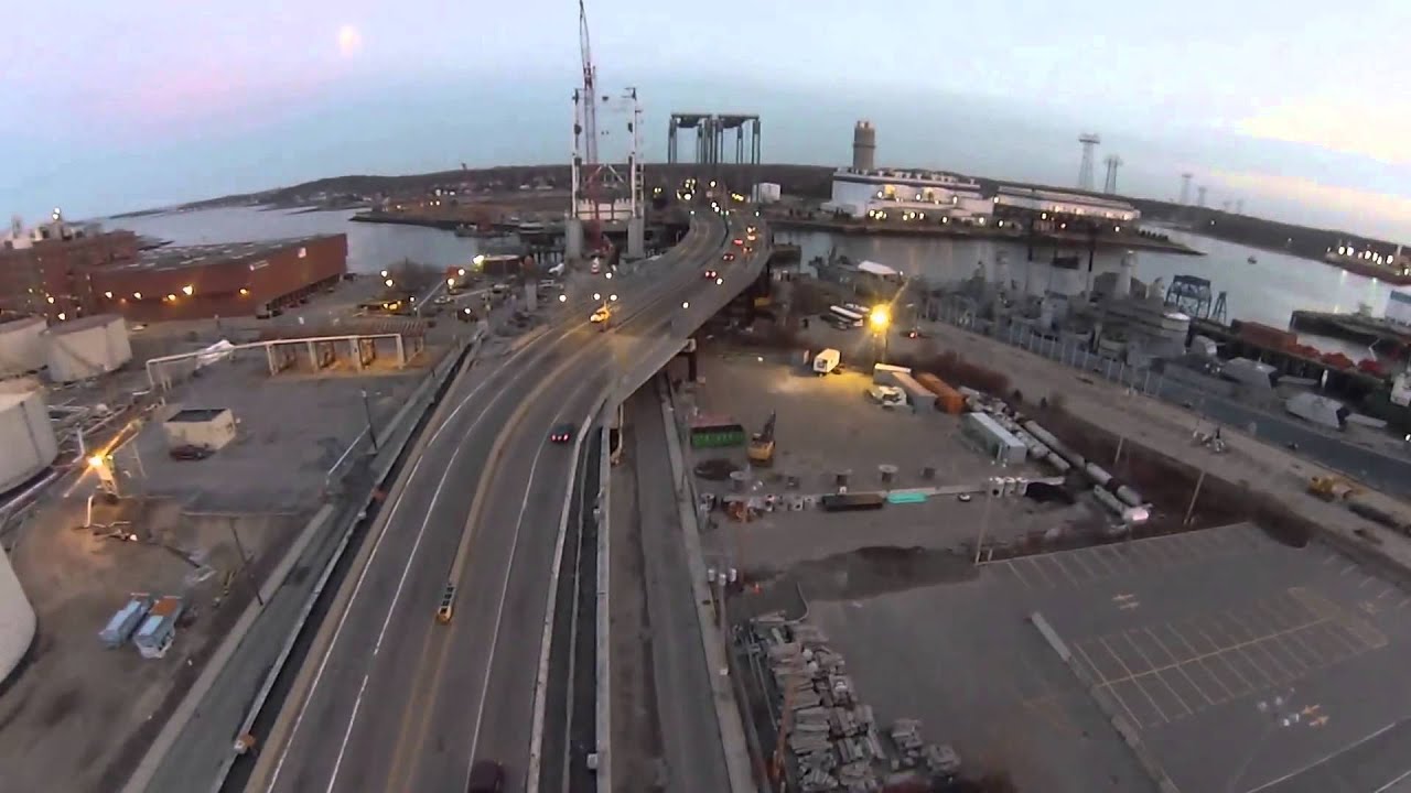Fore River Bridge UAV Flight Clip - YouTube