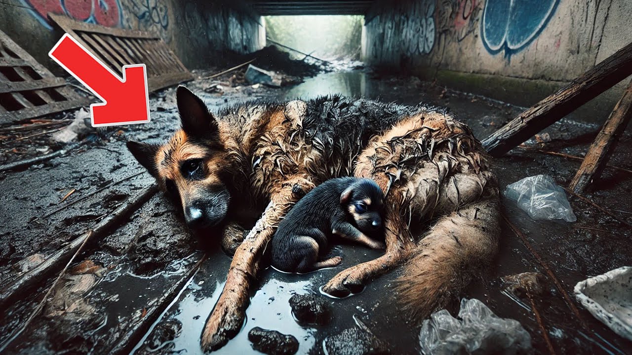 Beaten and Left Under a Bridge, a German Shepherd’s Heartbreaking Cry ...