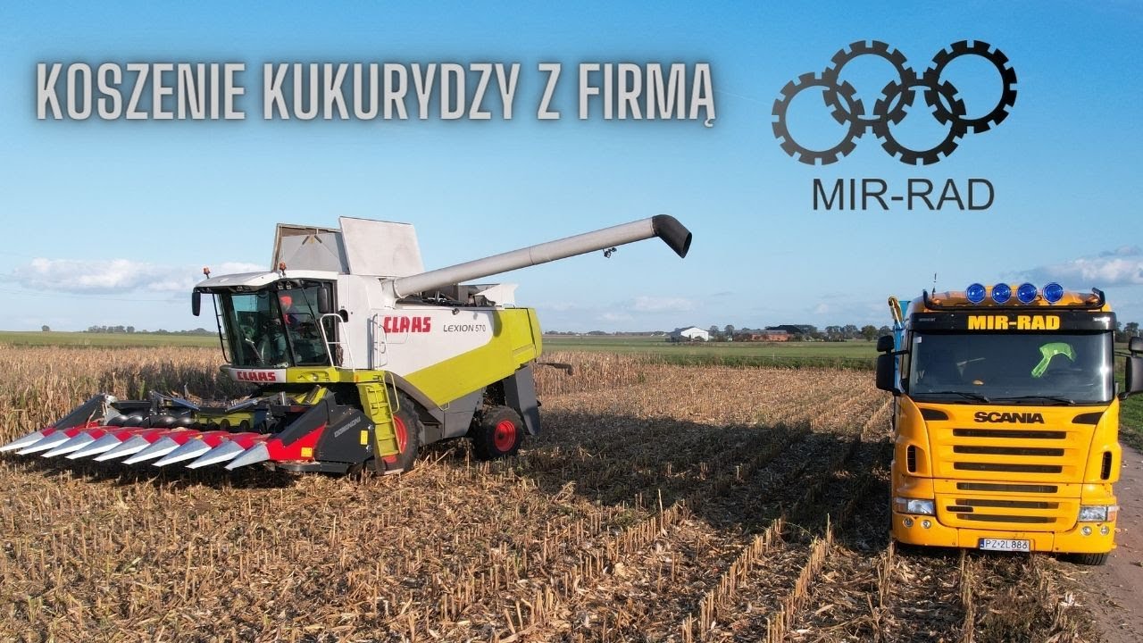 ☆Koszenie kukurydzy z Firmą MirRad☆ Claas Scania Luki 1290 - YouTube