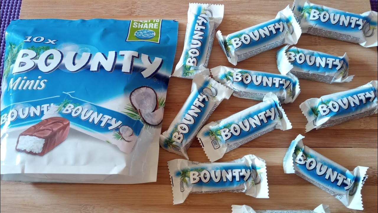 Bounty Minis/Chocolate Unboxing - YouTube