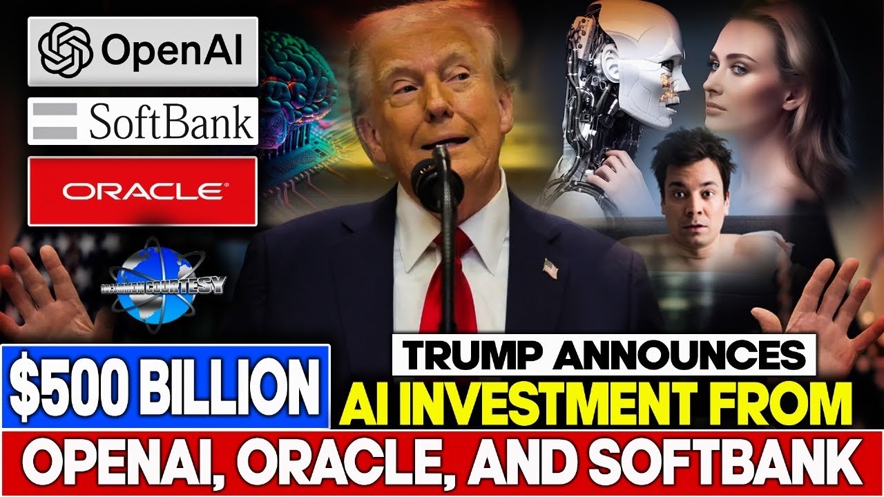 Trump Announces $500 Billion A.I Investment From Oracle, OpenAI, And ...