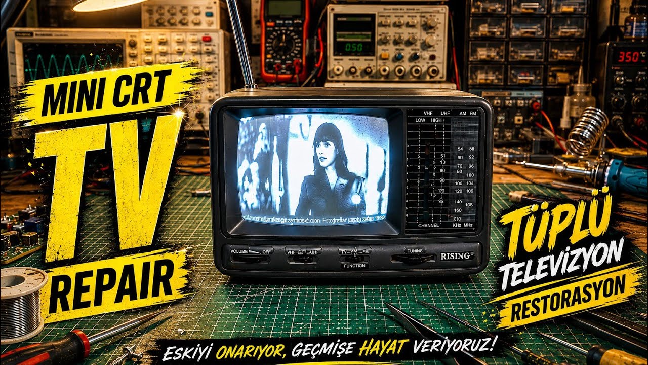 Mini CRT TV Restorasyonu - mini crt tv repair and restoration #crttv # ...