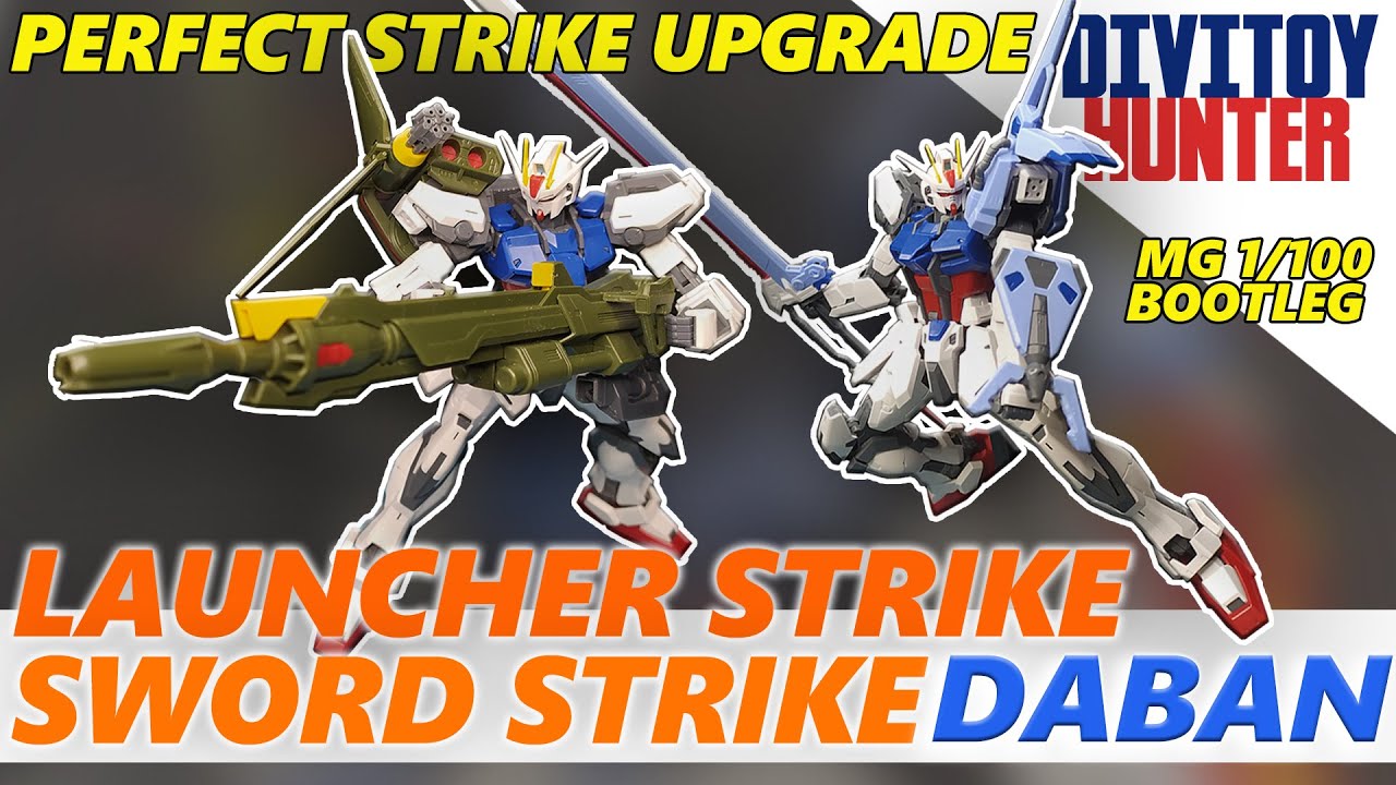 LAUNCHER AND SWORD STRIKE 6630S DABAN MG 1/100 BOOTLEG - YouTube