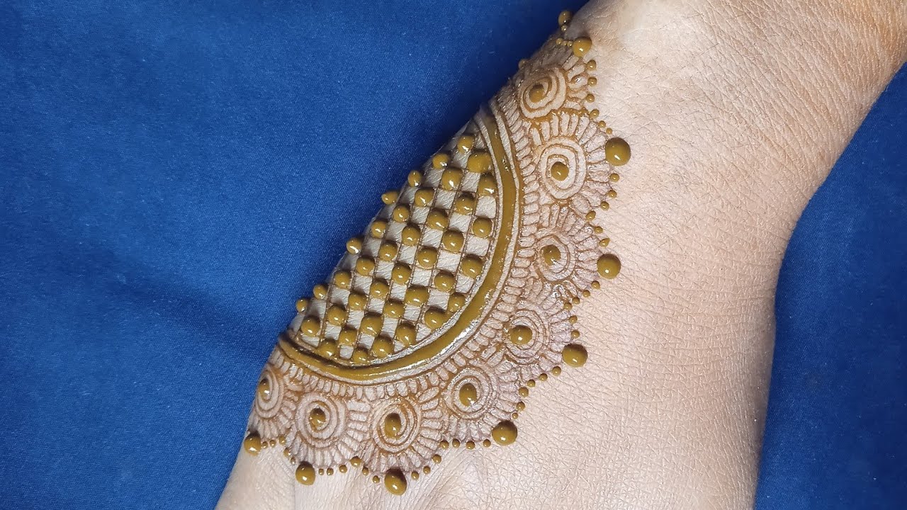 Back hand Pakistani mehndi design|| Pakistani mehndi|| easy mehandi ...