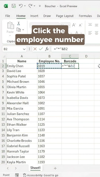Best Way To Create Barcodes in Excel #excel #exceltips - YouTube