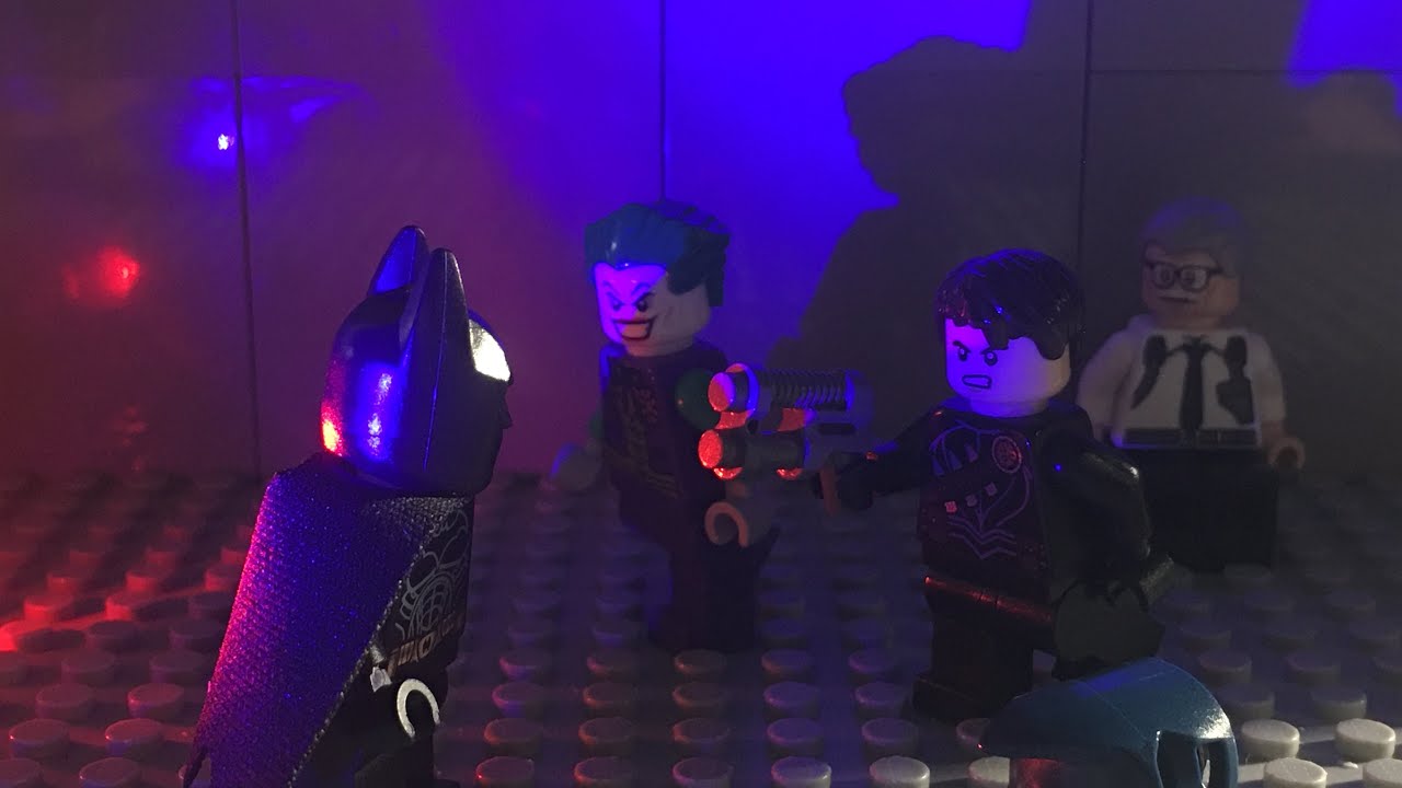 Arkham knight reveal recreation in Lego - YouTube