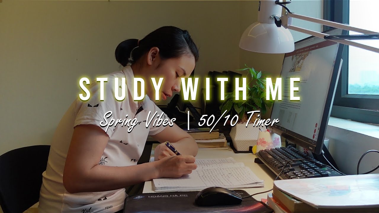2-HOUR POMODORO STUDY WITH ME 🌸 | Lo-Fi Beats | Spring Vibes | 50/10 ...