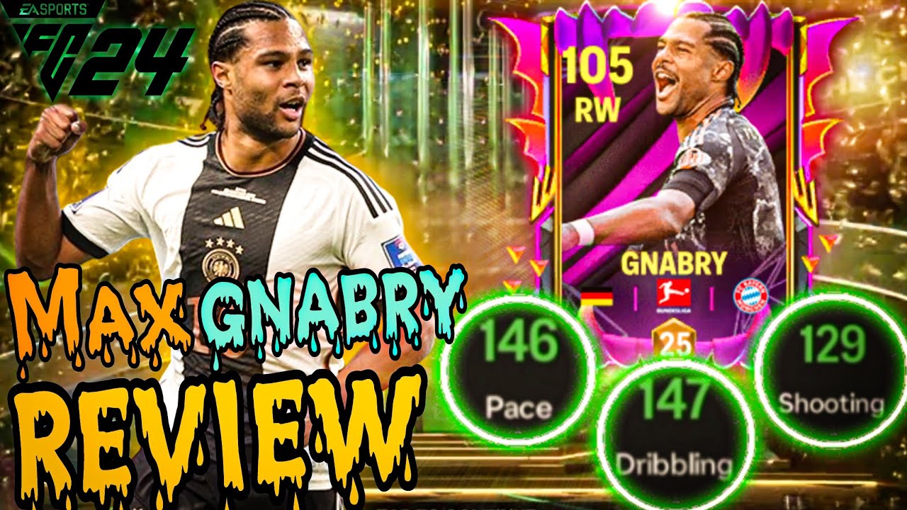 MAX RANK 😍!! 105 OVR GNABRY MAX RANK REVIEW 🔥☠️ || TOTALLY INSANE IN EA ...