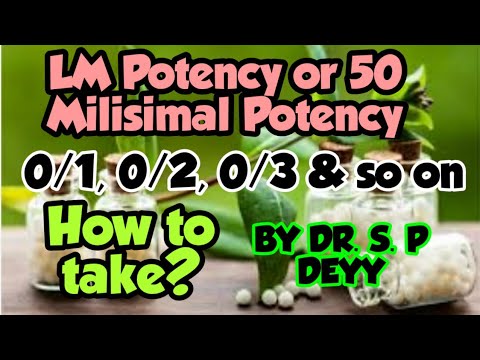 How to take LM Potency or 50 millisimal potency in Homeopathy ? - YouTube