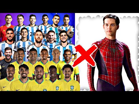 Spider man X Arzantina & Brazil Fusion #football #😮😮 - YouTube