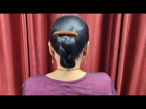 Folded Braid Hairstyle With Backpin On Oily Hair ||Doorway to Beauty ...