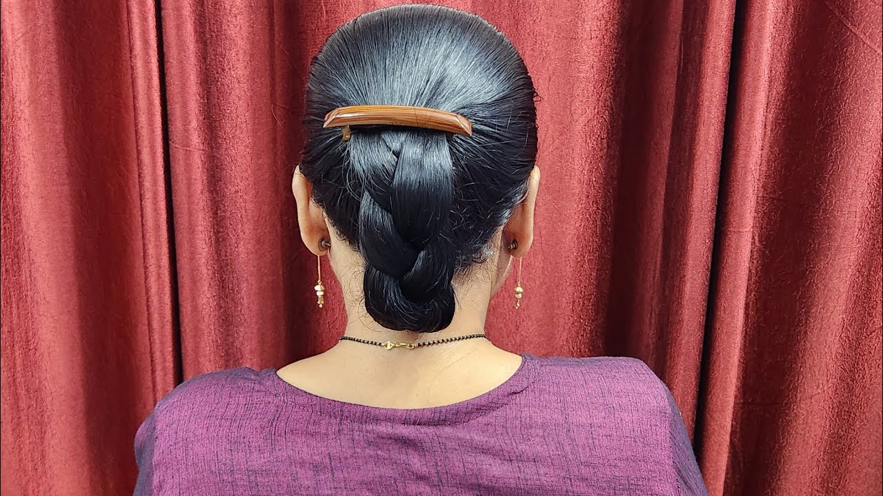 Folded Braid Hairstyle With Backpin On Oily Hair ||Doorway to Beauty ...